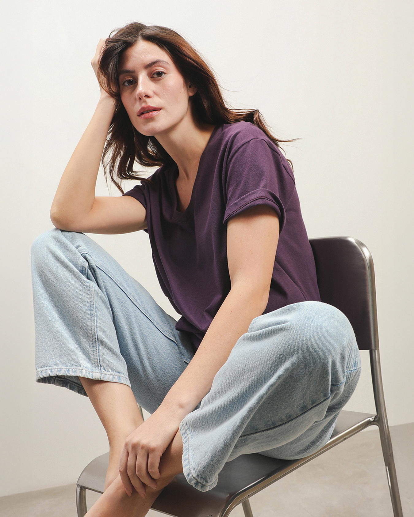 Playera Morada Relaxed Para mujer – C&A México