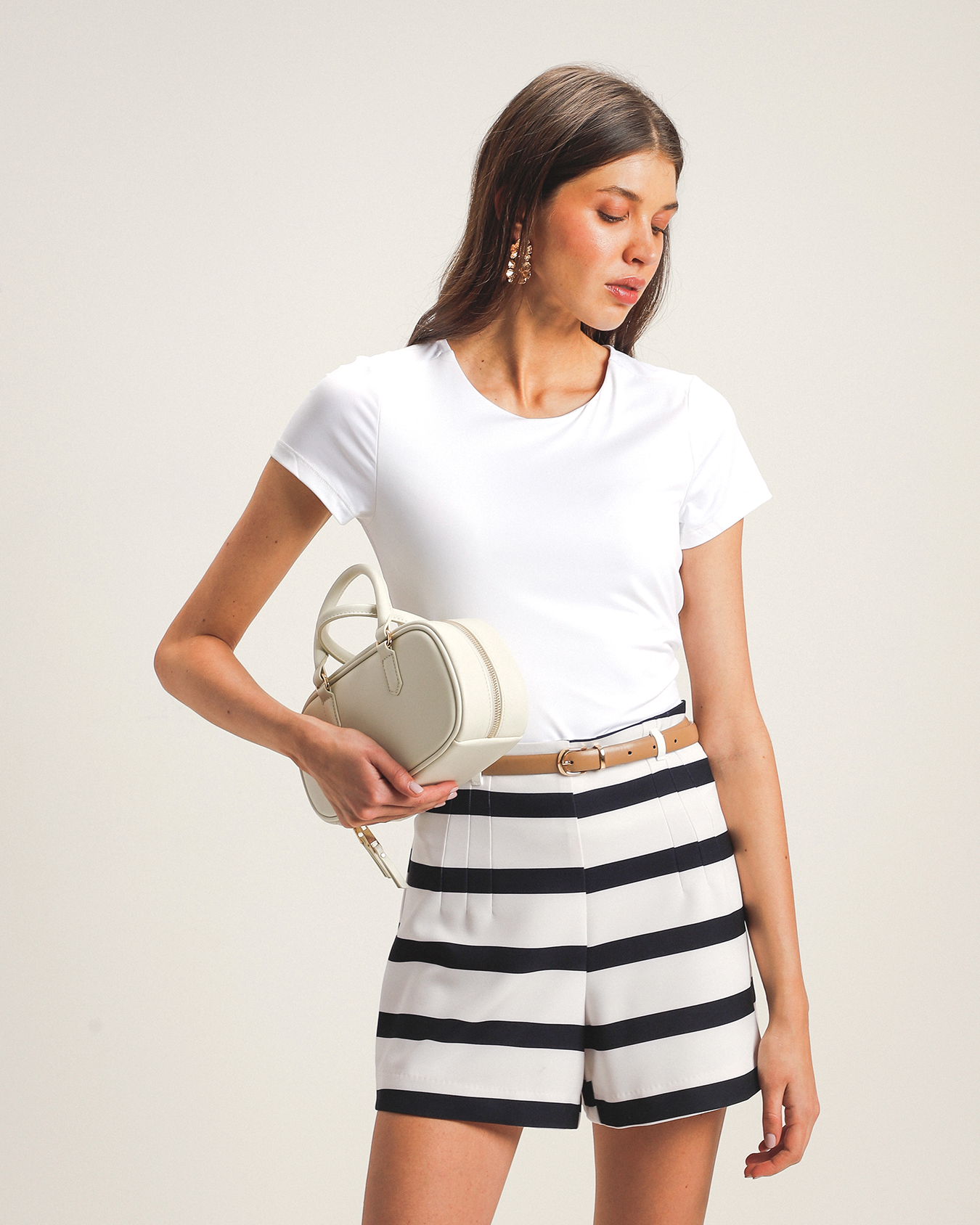 Crop Top Blanco Básico Cuello Redondo para Mujer - C&A México