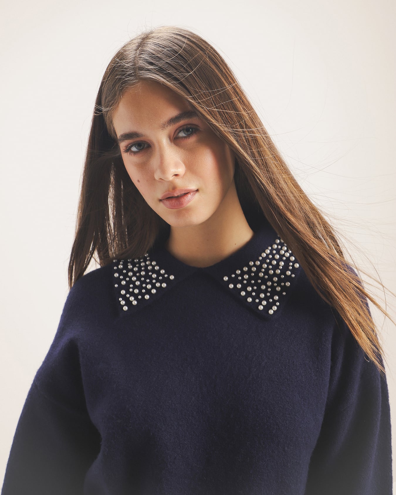Suéter Azul Aplicaciones para Mujer - C&A México