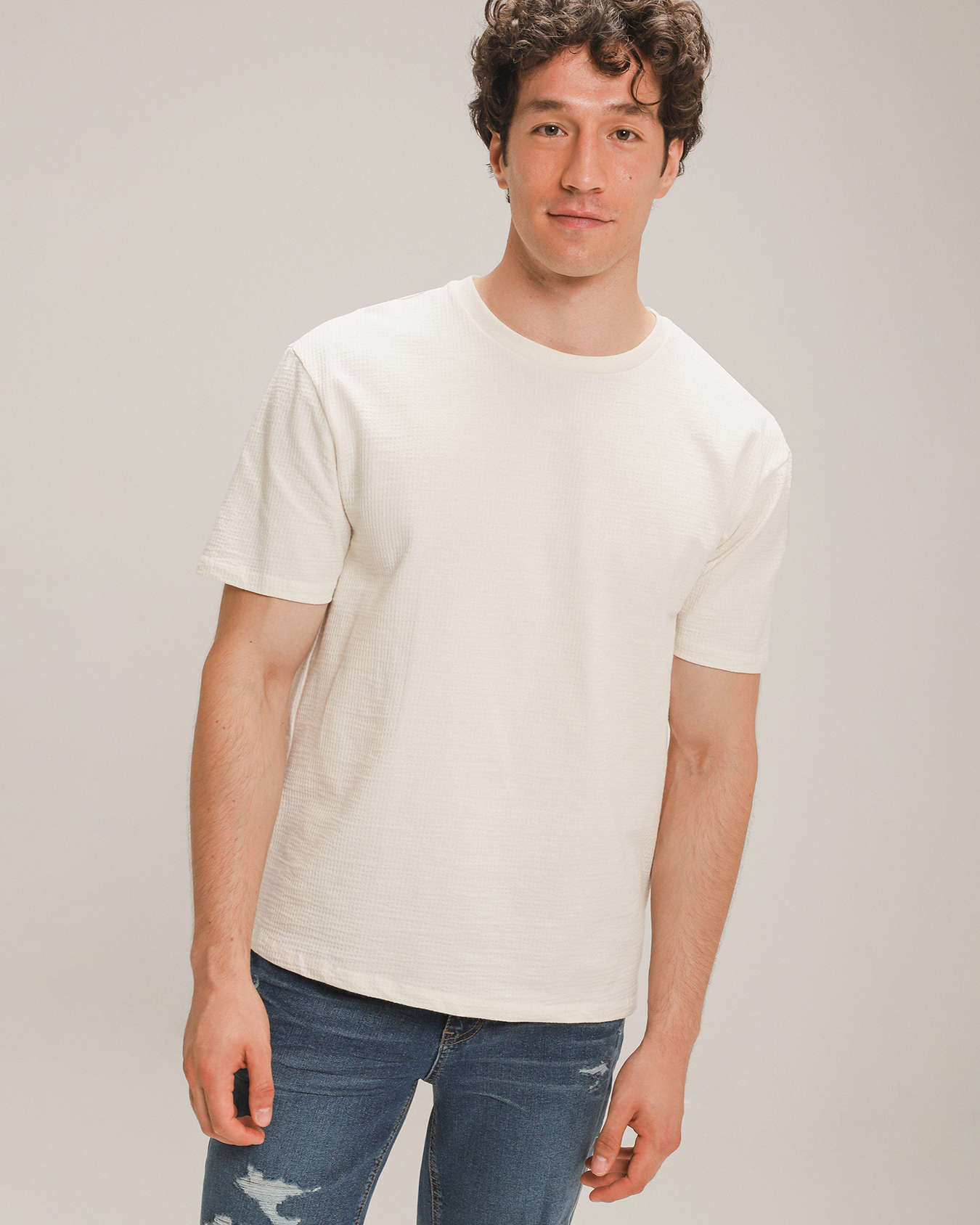 Playera Beige Con Estructura