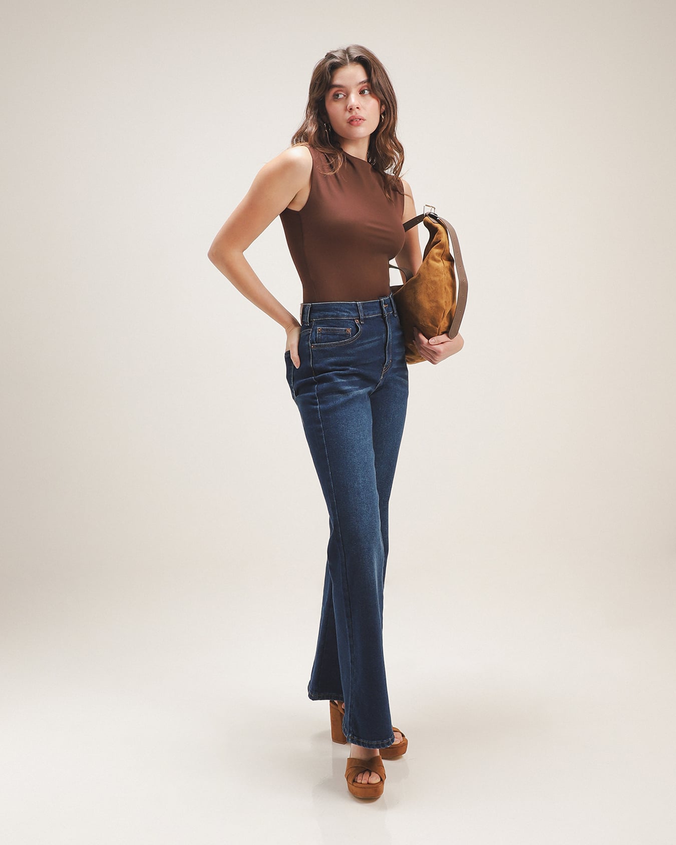 Jeans Azul Fit Flare Azul Medio Para Mujer - C&A México