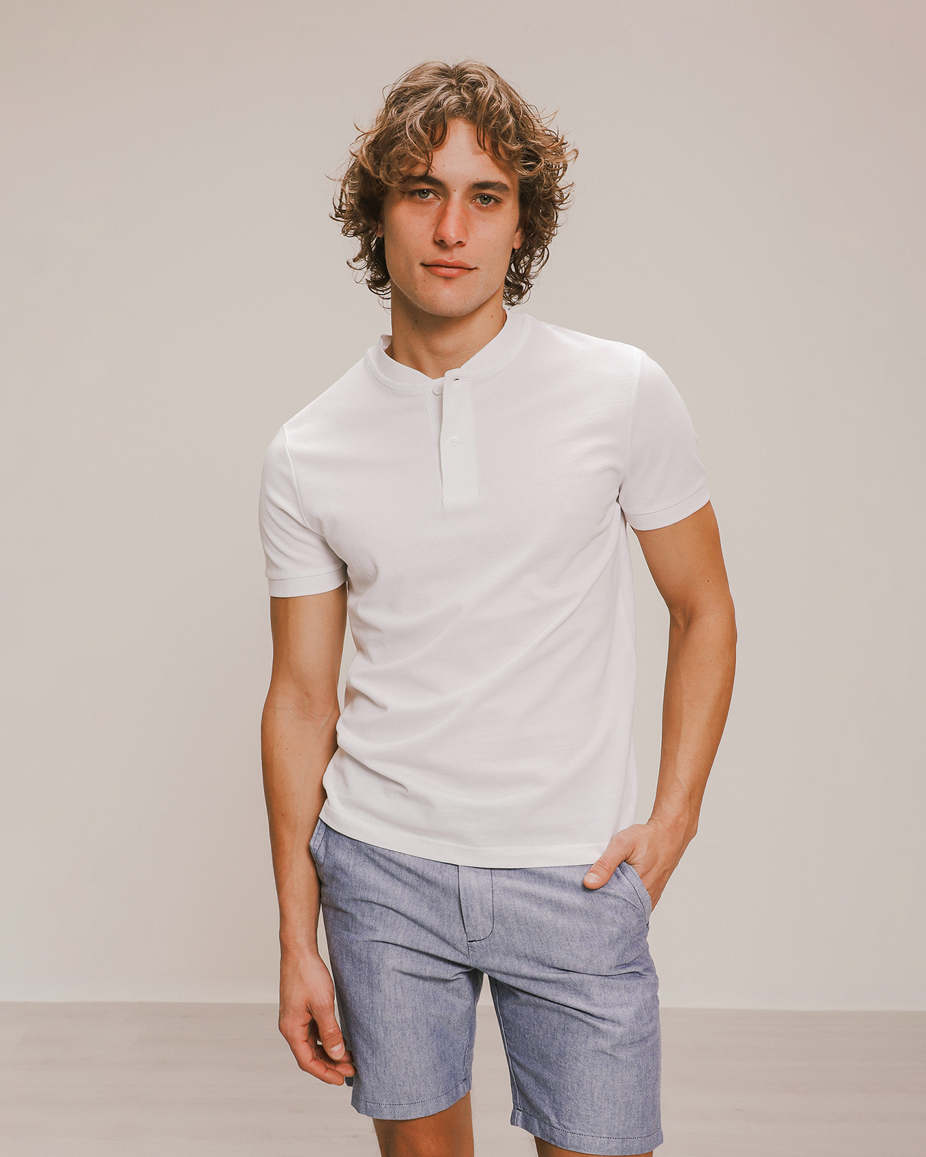 Polo Fit Slim Beige